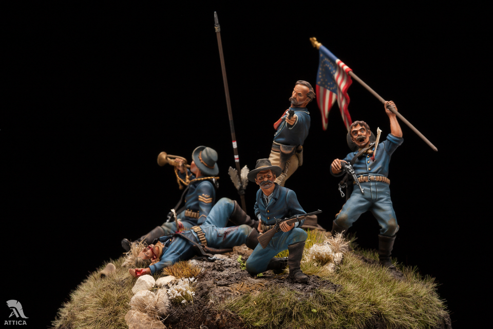 George Custer Battle of Little Bighorn Painted Tin Toy Soldier Pre-Sale ...