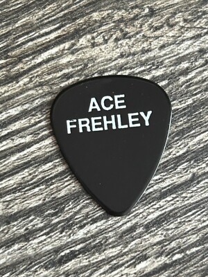 Kiss Guitar Pick ACE FREHLEY Trouble Walkin Concert Tour Black White ...