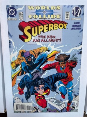 Superboy Vol. 3 #7 (DC 1994) Worlds Collide Pt. 8 Static IconSuperman ...