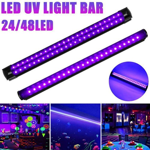 48 LED UV Light Bar Blacklight Fixtures Ultraviolet USB Lamp Strip DJ ...
