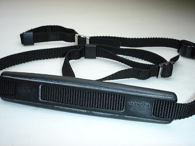 MINOLTA black CAMERA NECK STRAP, Genuine #001817 | eBay