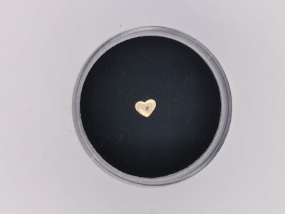 18k Gold Plated Brass Heart Tooth Gem | eBay