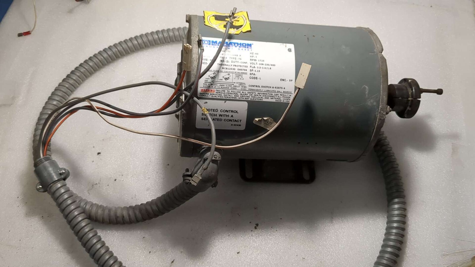 Dryer MOTOR 1HP-208-230-460/3 PKG for Alliance P/N 44046301P for sale ...