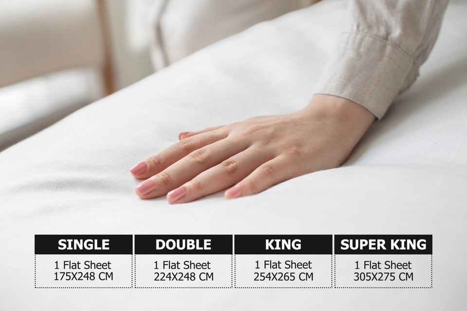 Luxury Flat Sheets Egyptian Cotton 200TC Hotel Quality Single Double ...