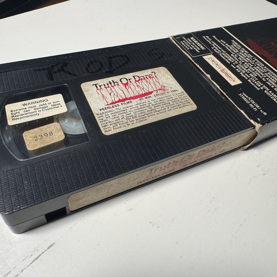 COMBO Truth or Dare A Critical Madness/ Wicked Games VHS Horror SOV ...