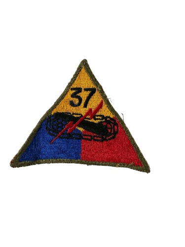 US Army 3" Patch 37th Armored Tank Battalion, WW2 | eBay