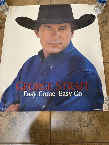 Vtg MCA 1993 George Strait Poster Country Music Concert Promo 26 X 30 ...