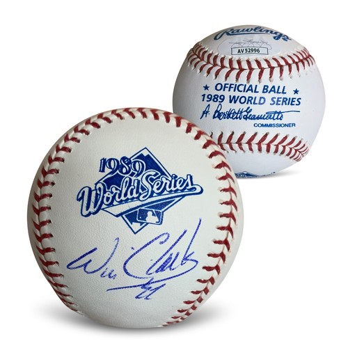 Will Clark Autographed 1989 World Series Signed Baseball JSA COA With ...