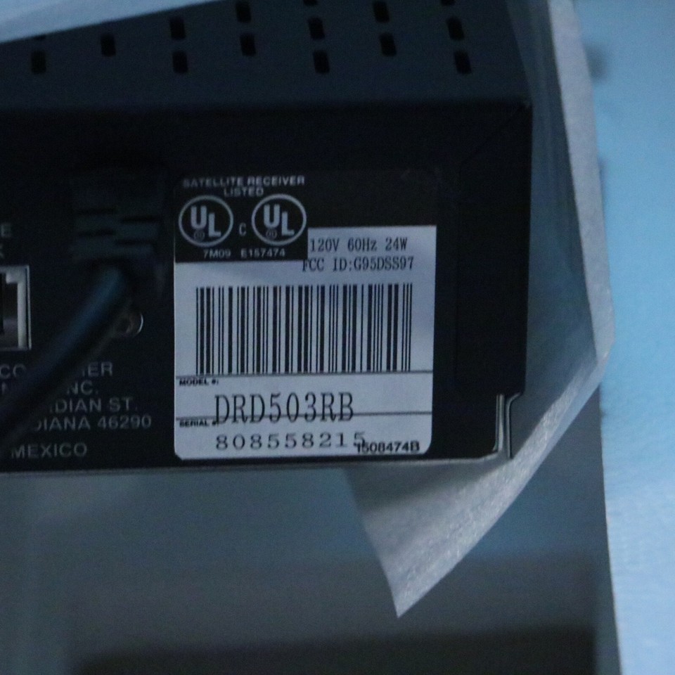 RCA DSS Digital Satellite TV System Dish Antenna Receiver Box DRD503RB ...