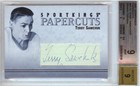 2007 SPORTKINGS PAPERCUTS TERRY SAWCHUK 1/1 CUT AUTOGRAPH BGS MINT 9 w ...