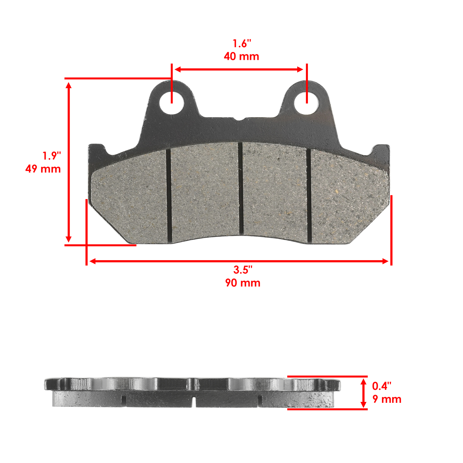 Brake Pads for Honda 45105-Mb1-701 45105-Mb1-702 45105-Mj1-672 45105 ...