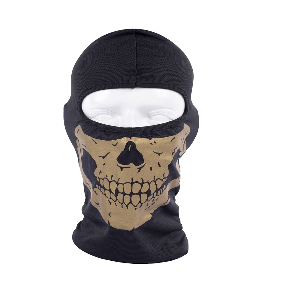 Balaclava Cosplay Skeleton Ghost Skull Windproof Halloween Scary Full ...