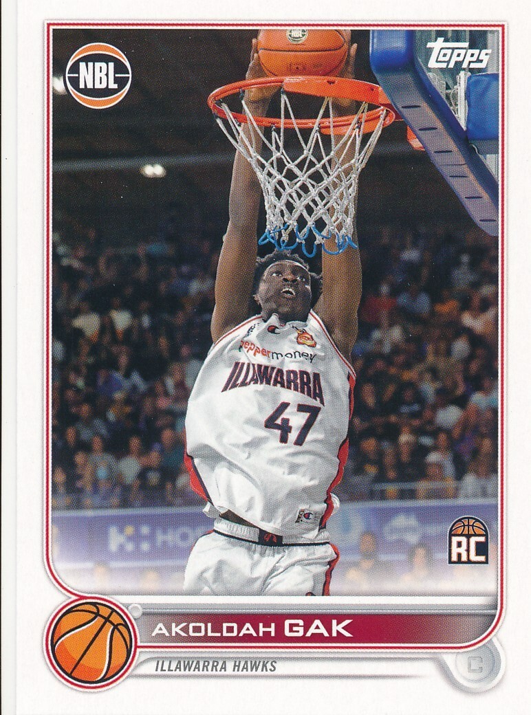 #33 AKOLDAH GAK 2022-23 Topps NBL National Basketball League RC ...
