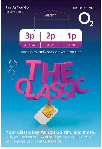 Sim Card -O2 PAYG - 2G/3G/4G - Classic O2 Pay As You Go 02 NEW SEALED ...