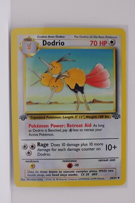 Pokémon ~ Jungle 1st Edition ~ Dodrio ~ LP / NM ~ #34 | eBay