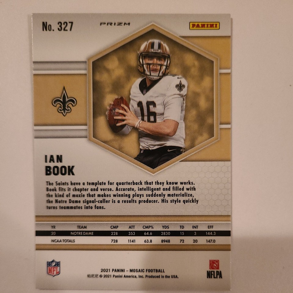 IAN BOOK 2021 Panini Mosaic PINK CAMO Mosaic Prizm RC Rookie #327 ...