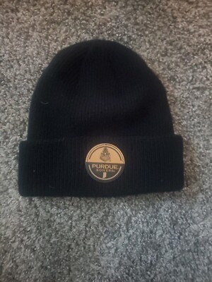 Top of the World Black Purdue Boilermakers Knit Beanie With Leather ...
