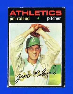 1971 Topps BASEBALL SET BREAK #642 JIM ROLAND OAKLAND ATHLETICS (JK1 ...