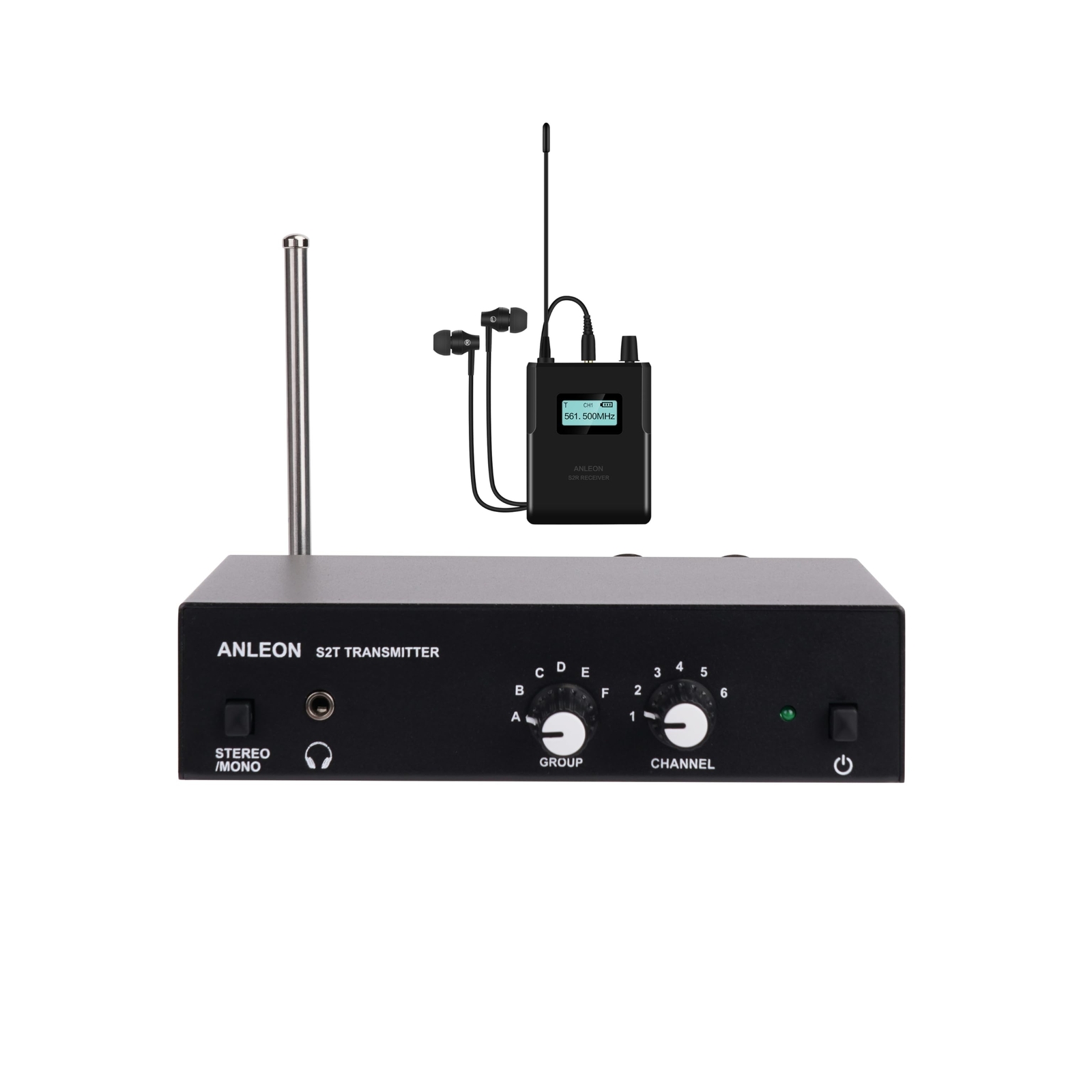 ANLEON S2 UHF Stereo Wireless Monitor System in-Ear System 561-568Mhz 1 ...