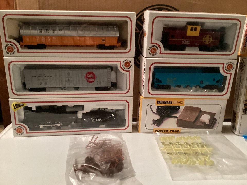 Vintage Bachmann HO Scale Set-Trains, Track, Transformer & Bonus ...