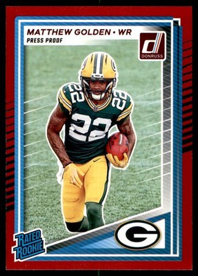 2025 Donruss Matthew Golden Press Proofs Red Green Bay Packers #311 | eBay