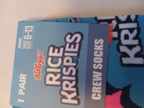 KELLOGGS RICE CRISPY CREW SOCKS SIZE 6-13 | eBay