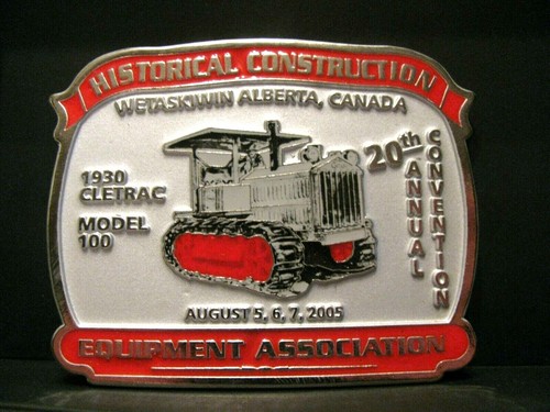 1930 Cletrac 100 Ag Crawler Tractor HCEA 20 Convention Belt Buckle ...