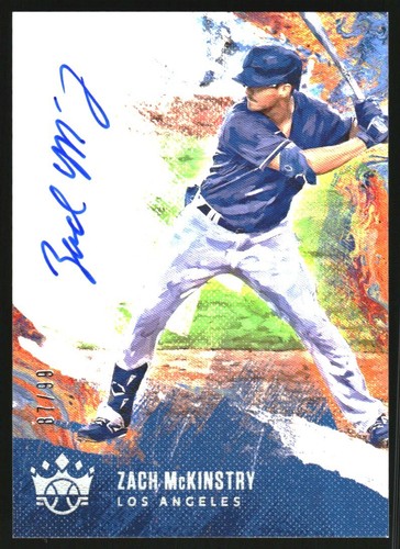2021 Diamond Kings DK Signatures Holo Silver #11 Zach McKinstry Auto ...