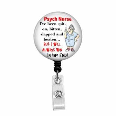 Psych Nurse - Retractable Badge Holder - Badge Reel - Lanyards ...