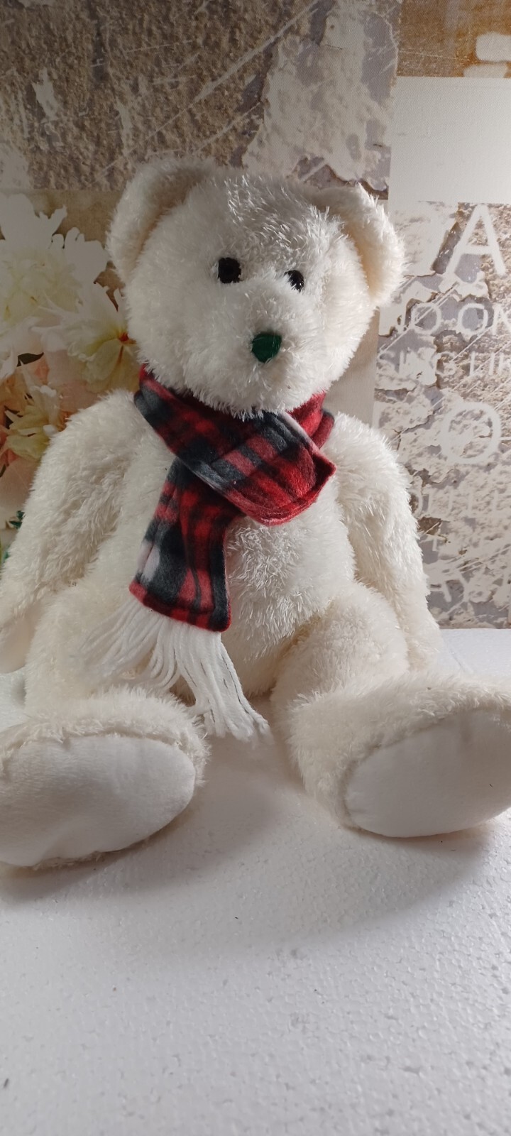 Ty Beanie Buddies Alpine Teddy Bear Plush Stuffed Animal 15" White ...