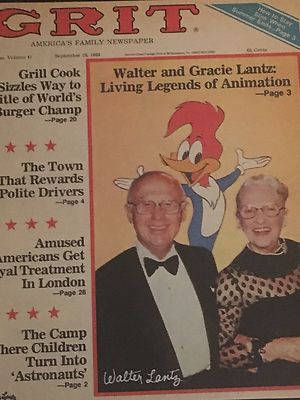 Walter Lantz Hand-Signed Autographed Display w/Wife & WOODY WOODPECKER ...