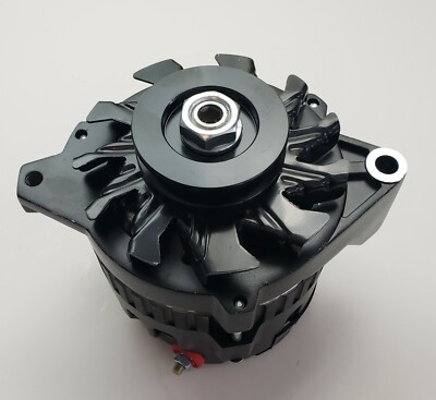 GM BLACK 220 AMP CS130 1 WIRE & OEM V Belt ALTERNATOR Chevy 327 350 454 ...