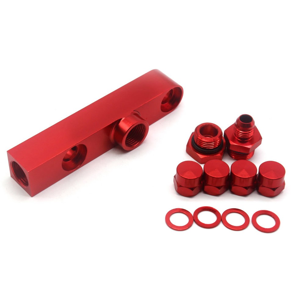 Billet Car Twin Dual Double 044 Fuel Pump Manifold With Mounting ...
