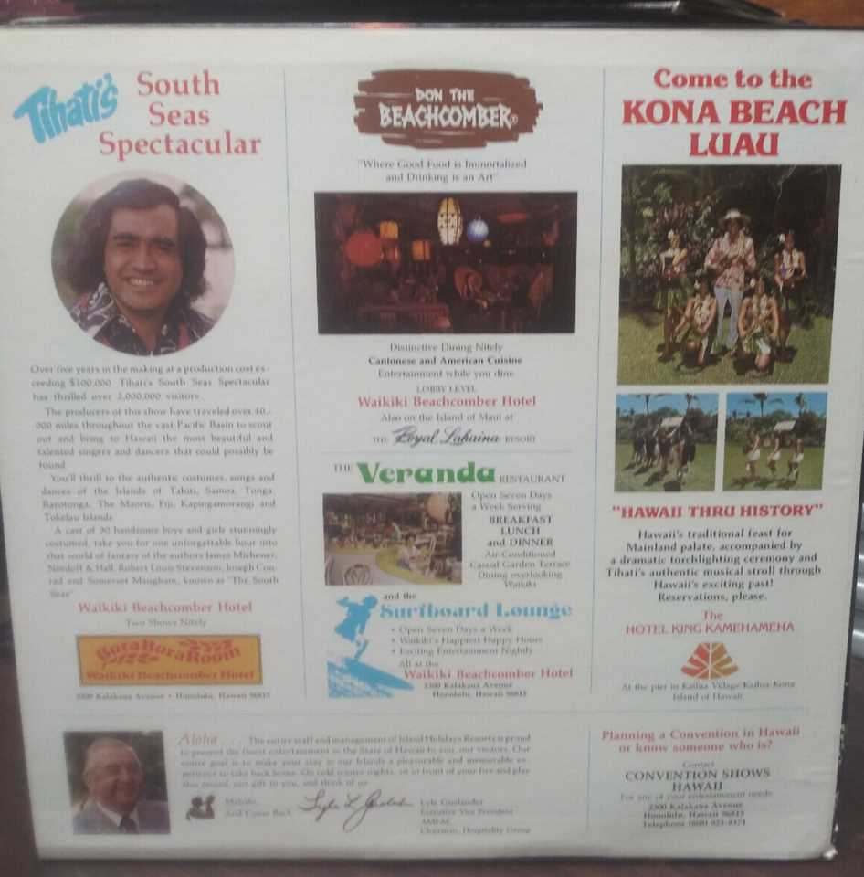 SAVAGE! TIHATI'S SOUTH SEAS SPECTACULAR LP DON OVER RARE EXOTICA (Vinyl ...