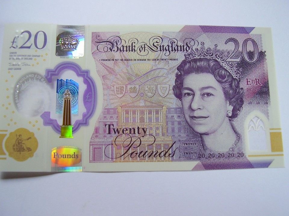 AA61 £20 THE QUEEN Twenty Pound Note AA Prefix AA61 147327 J TURNER ...