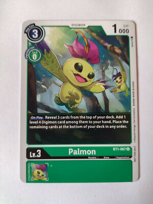 Palmon BT1-067 Uncommon Alternative Art Digimon Card Game Promo | eBay.de