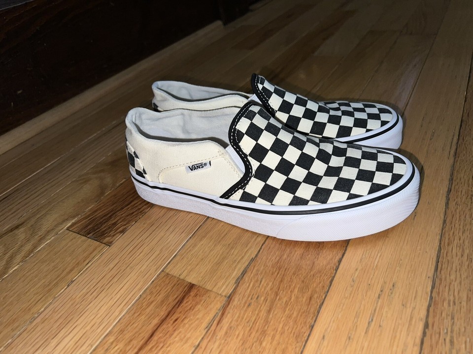 Vans Slip On ComfyCush Black Cream Checkered Men’s 5.0 Womens 6.5 ...