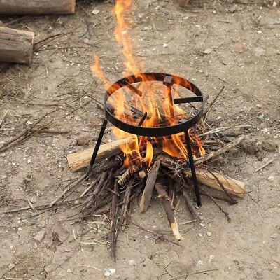 Campfire Tripod Cast Iron Camping Tripod Portable Cooking Open Fire ...