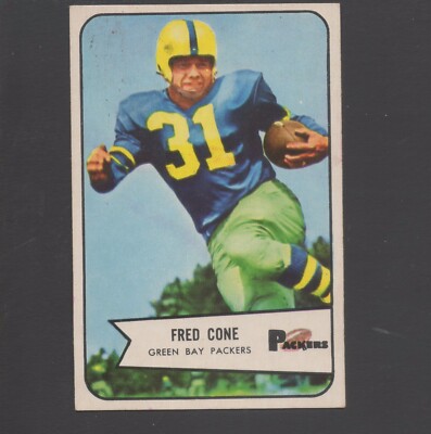 1954 Bowman Football Card #46 Fred Cone-Green Bay Packers Ex Mint Card ...