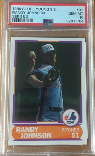 1989 score young superstars randy johnson psa 10 | eBay