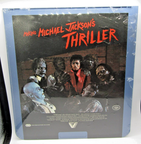 FACTORY SEALED MEGA Rare Making Michael Jackson's Thriller CED Video ...