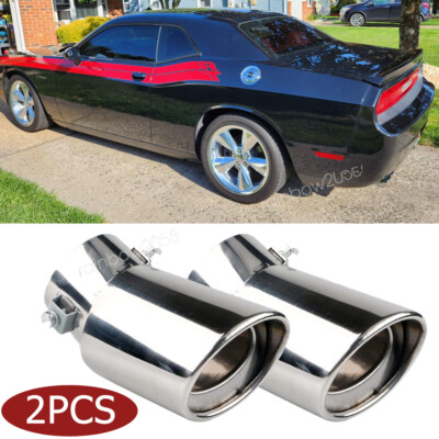 For Dodge Challenger RT Exhaust Pipe Tail Muffler Tip Stainless Steel ...