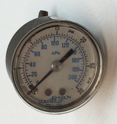 Johnson Controls G-2010-4 Pressure Gauge 1-1/2", 0-30PSI | eBay