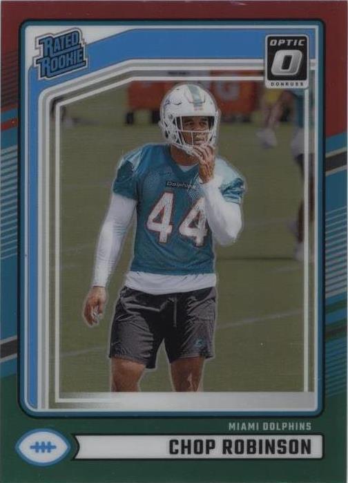 2024 Panini Donruss - Rated Rookie Chop Robinson #351 Optic Preview Red ...