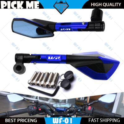 CNC Motorcycle Accessorie Rearview Mirrors For Yamaha WR WR125 R/X ...