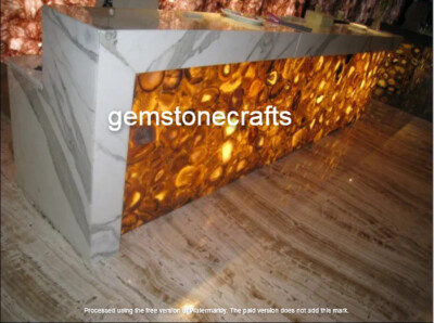 "Geode Agate Countertop – Natural Agate Office Counter Slab Desk ...