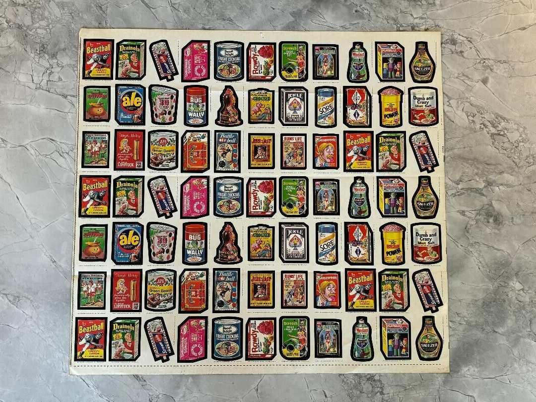 Topps Wacky Package (x1) - 1975 Uncut Sheet - 77 Stickers - Poster ...