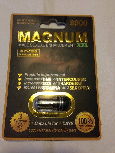 Magnum XXL 9800 Sexual Performance Enhancement 100 Original Pill for ...