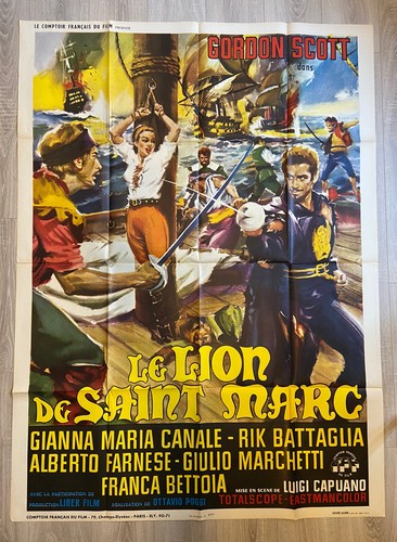N576 AFFICHE DE CINEMA 120 * 160 CM : LE LION DE SAINT MARC @ GORDON ...