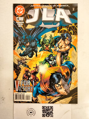 JLA #4 NM DC Comic Books Superman Batman Wonder Woman Flash Plastic-Man ...
